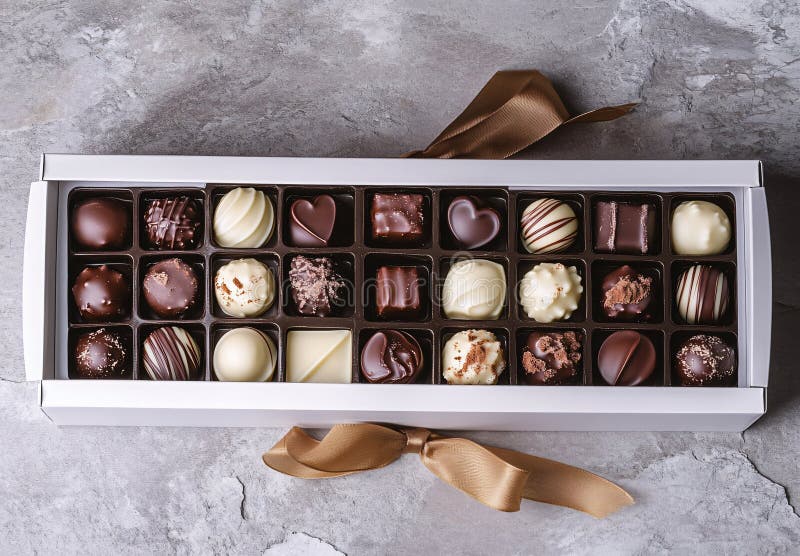 Assorted Gourmet Chocolate Truffles in Elegant High Quality Image Stock ...