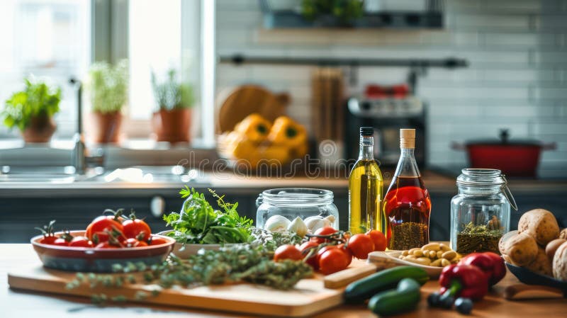 Diverse Grocery Items Displayed on Brightly Lit Supermarket Shelves ...