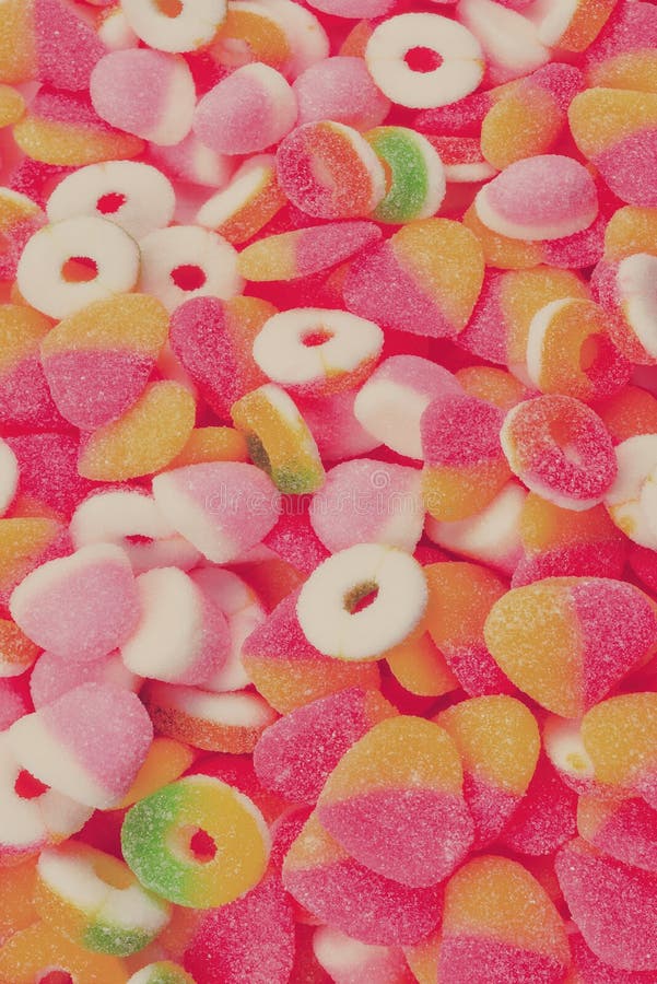 Assorted gummy candies. stock image. Image of assorted - 239420687