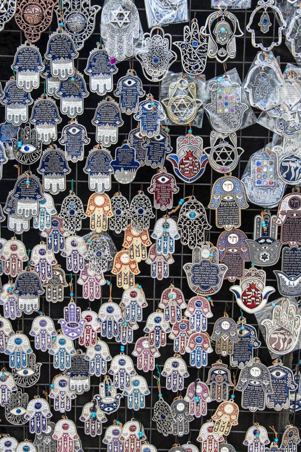 Assorted Hamsa at Market in Tel Aviv, Israel Editorial Stock Image ...