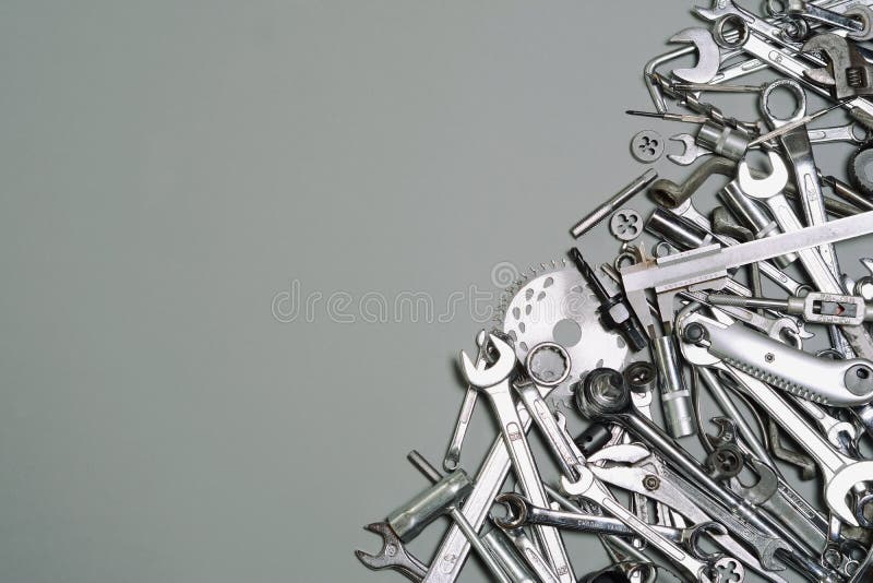 Assorted Hand Tools Background Stock Photo - Image of instruments ...