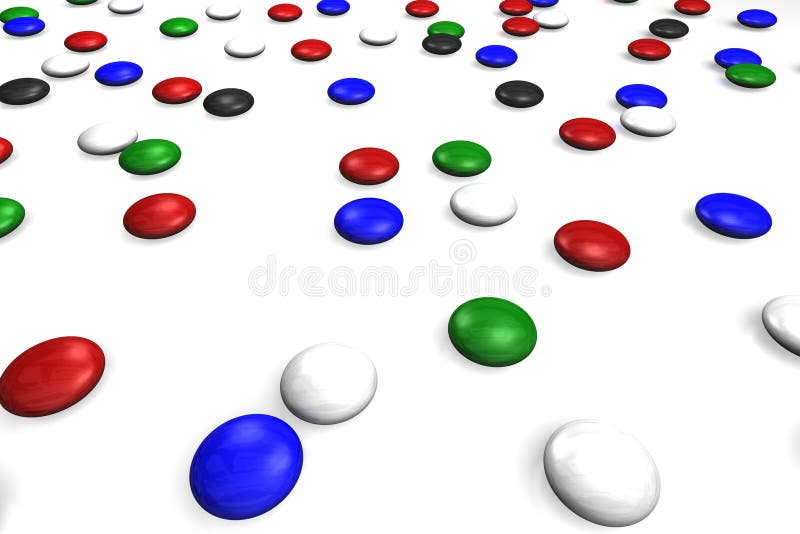 Assorted hard shell candy stock illustration. Illustration of food ...