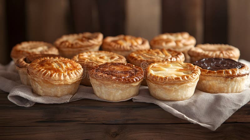 Assorted Pies Desserts Rustic Wooden Table Stock Photos - Free ...