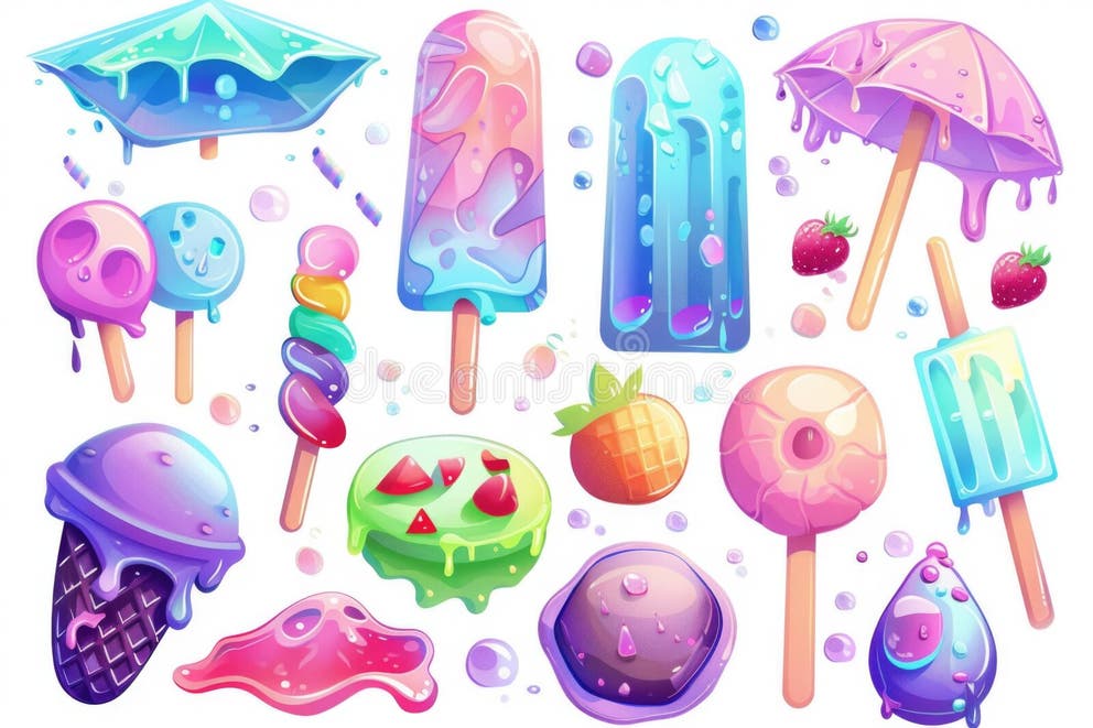 Assorted Ice Cream and Candy Items on Display Stock Photo - Image of ...