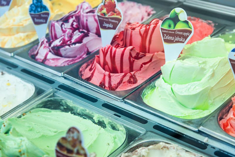 Assorted Ice-cream Flavours Stock Photo - Image of food, cold: 78404396