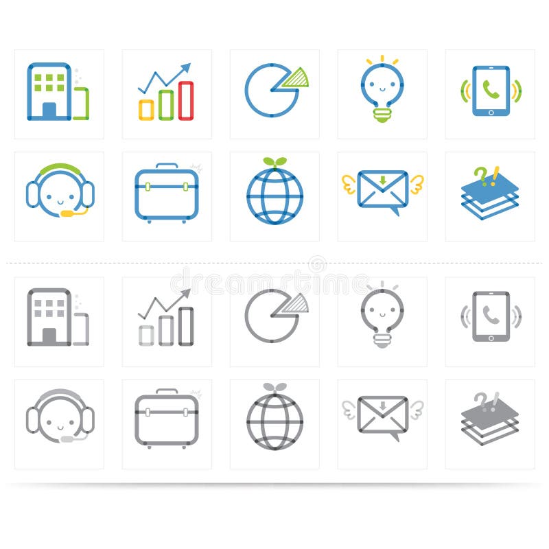 Assorted globe icons stock vector. Illustration of assorted - 14100033