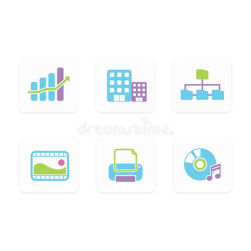 Assorted Icons. Vector Illustration Decorative Design Stock Vector ...