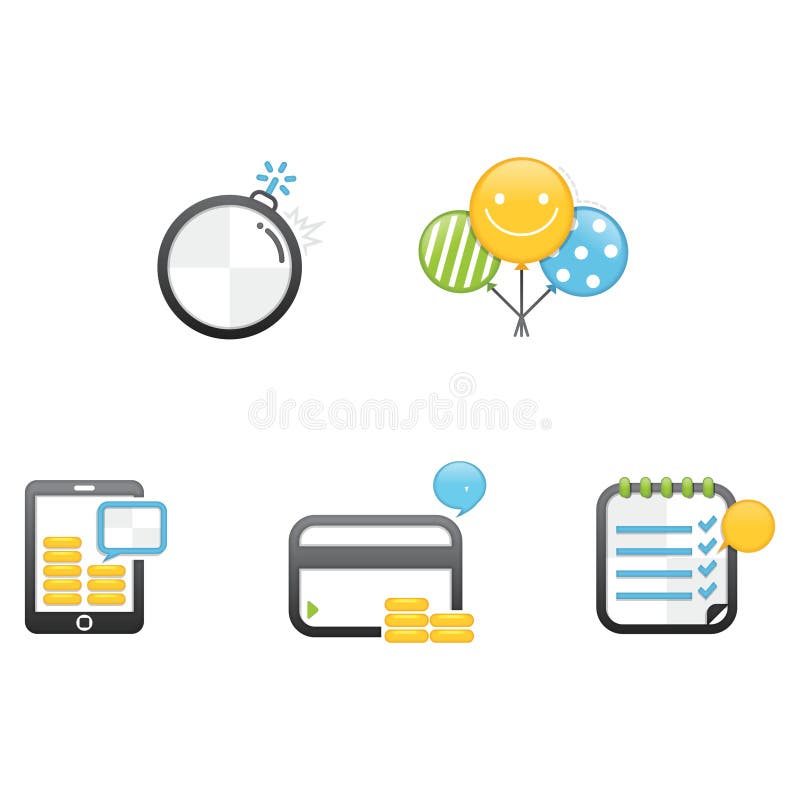 Assorted Icons. Vector Illustration Decorative Design Stock Vector ...