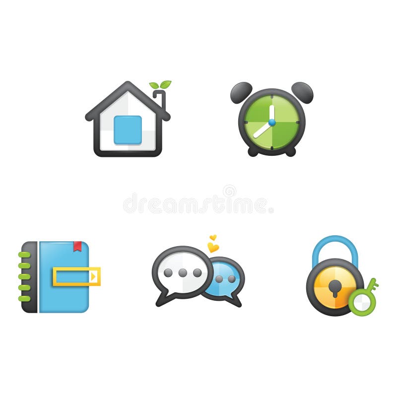 Assorted Icons. Vector Illustration Decorative Design Stock Vector ...