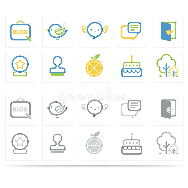 Assorted Icons. Vector Illustration Decorative Design Stock Vector ...