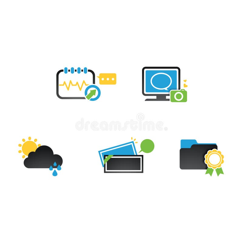 Assorted Icons. Vector Illustration Decorative Design Stock Vector ...