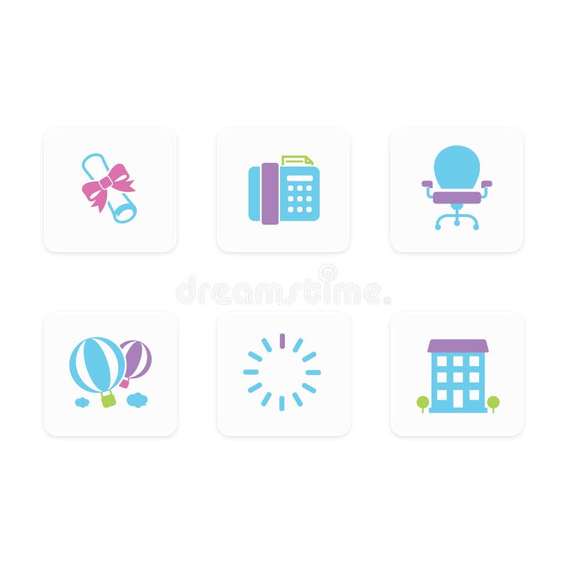 Assorted Icons. Vector Illustration Decorative Design Stock Vector ...