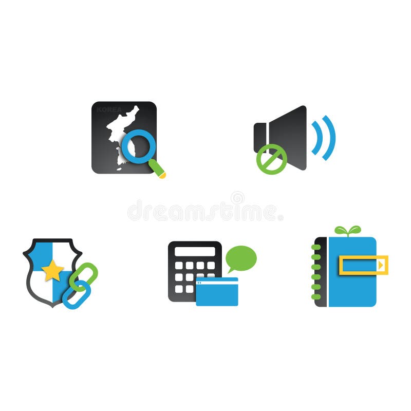 Assorted Icons. Vector Illustration Decorative Design Stock Vector ...