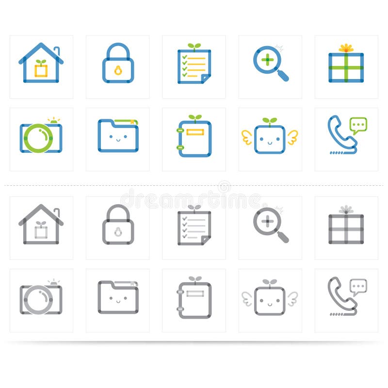 Assorted Icons. Vector Illustration Decorative Design Stock Vector ...
