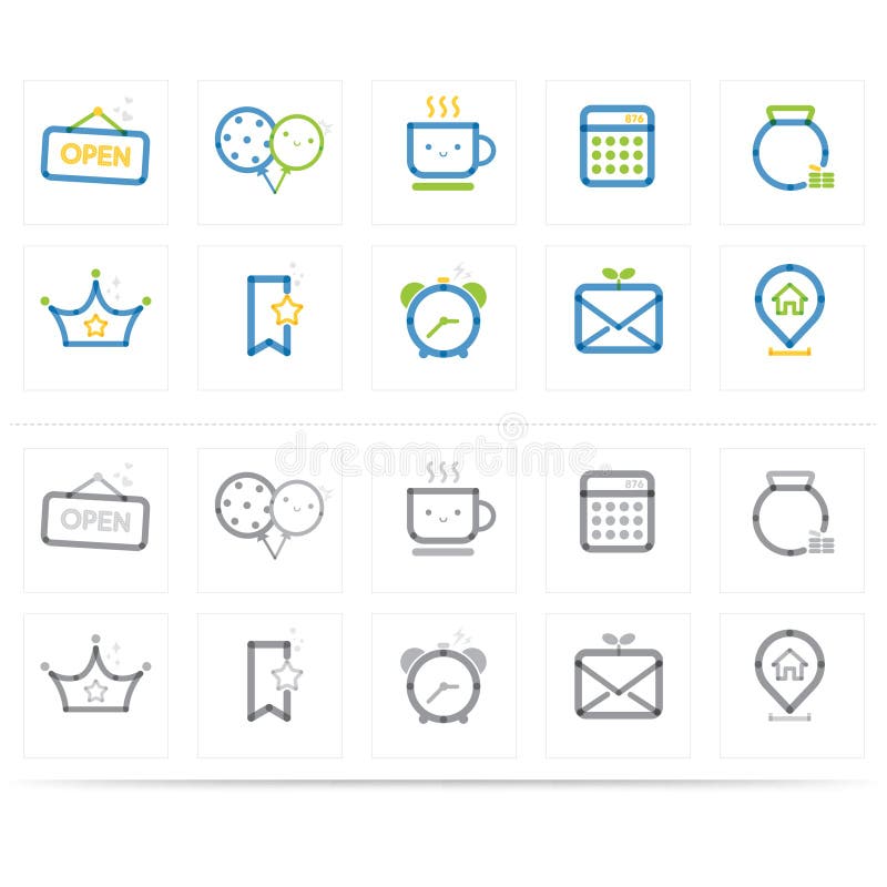 Assorted Icons. Vector Illustration Decorative Design Stock Vector ...