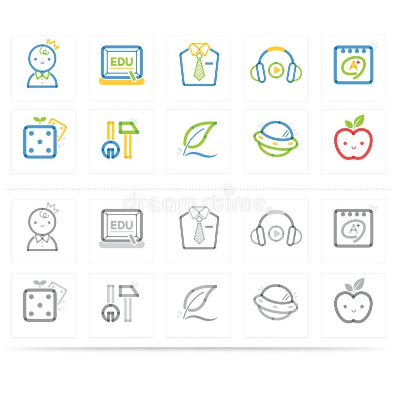 Assorted Icons. Vector Illustration Decorative Design Stock Vector ...