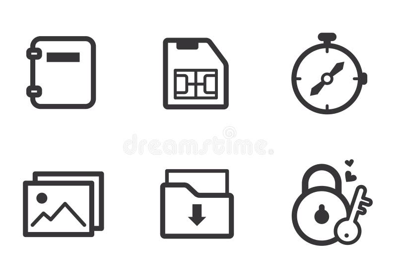 Assorted Icons. Vector Illustration Decorative Design Stock Vector ...
