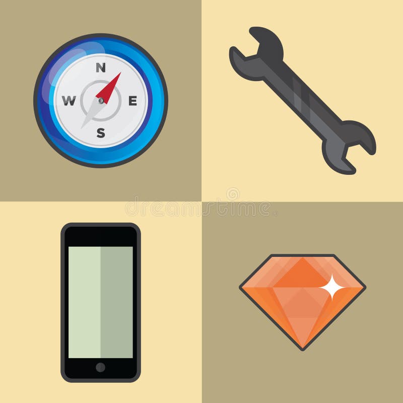 Assorted Icons. Vector Illustration Decorative Design Stock Vector ...