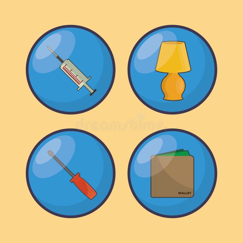 Assorted Icons. Vector Illustration Decorative Design Stock Vector ...