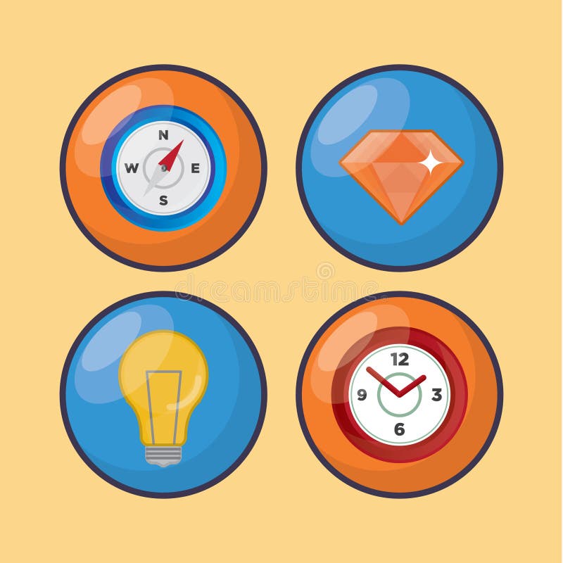 Assorted Icons. Vector Illustration Decorative Design Stock Vector ...