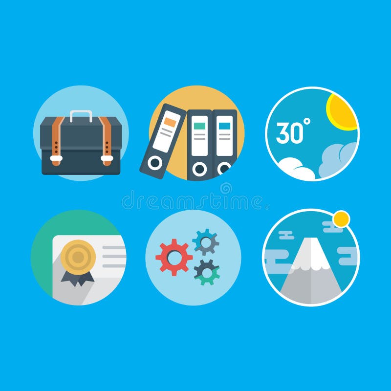 Assorted Icons. Vector Illustration Decorative Design Stock Vector ...