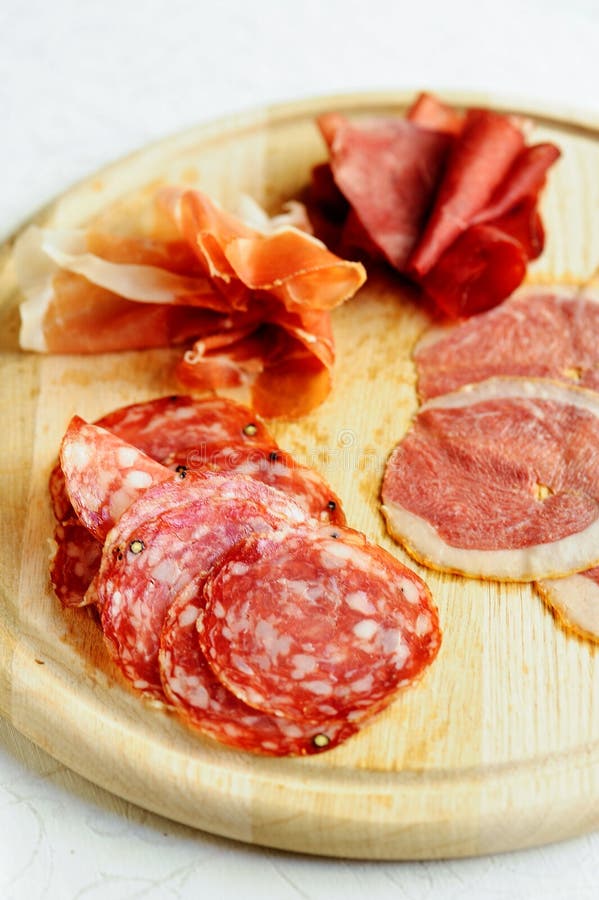 Assorted italian meat stock photo. Image of wooden, speck - 25979944