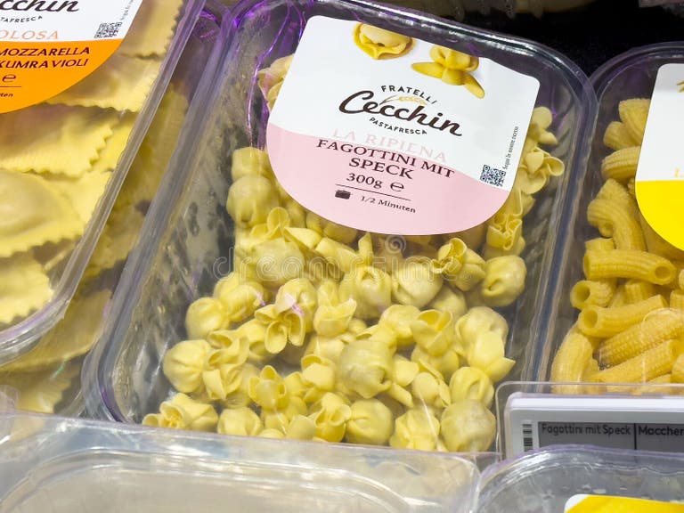 Assorted Italian Pasta in Retail Packaging Display Editorial ...