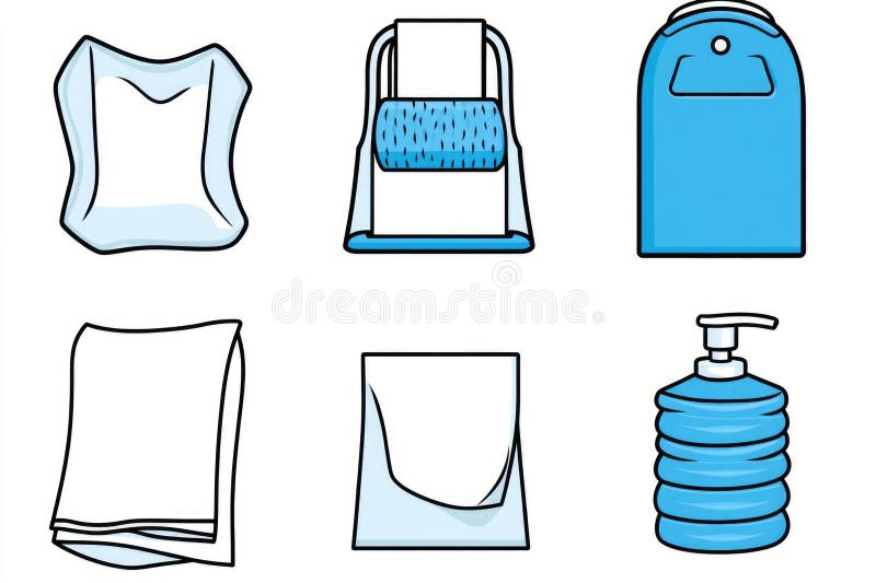 Assorted Items on a Clean White Background, Great for Product Displays ...