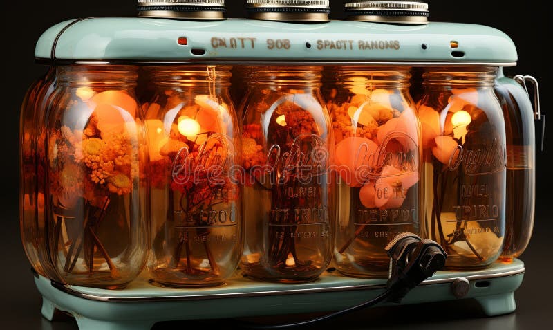 Assorted Jars Filled with Various Types of Food Stock Image - Image of ...