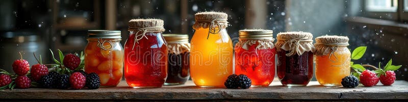 Assorted Jars Filled with Various Types of Food Stock Image - Image of ...