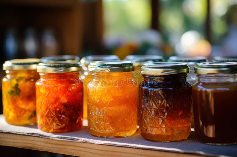Assorted Jars Filled with Various Types of Food Stock Image - Image of ...