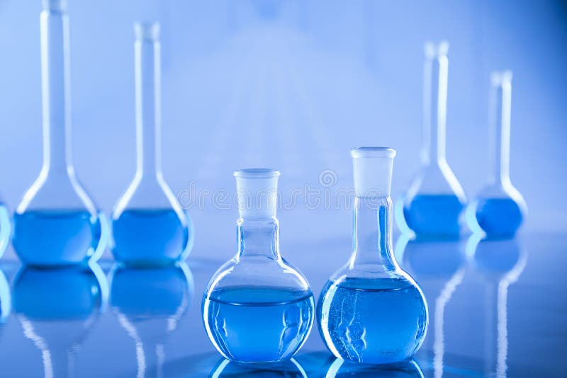 Assorted Laboratory Glassware Equipment Stock Photo - Image of ...