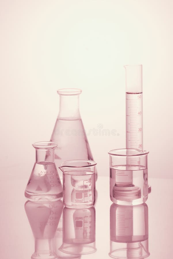 Assorted Laboratory Glassware Equipment - Image Stock Photo - Image of ...