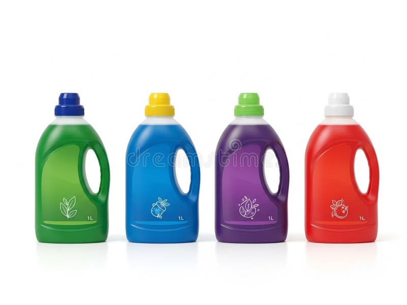 Assorted Laundry Detergent Bottles Stock Illustrations – 17 Assorted ...