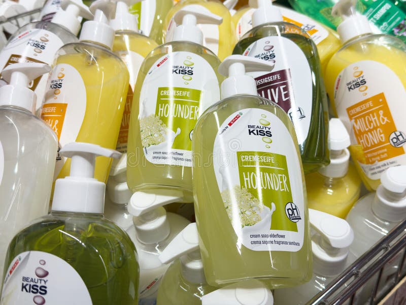 Assorted Liquid Hand Soap Bottles in Various Scents and Colors ...