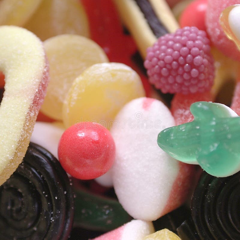 Liquorice, Jelly, Marsh Mellow Stock Photo - Image of dinner ...