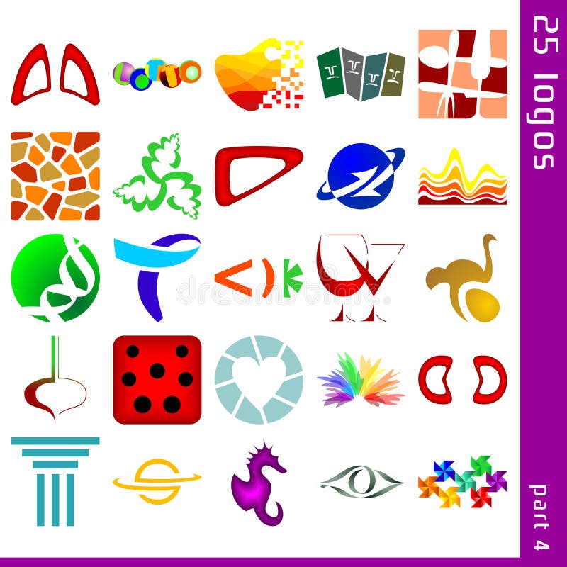 Set of Assorted Logo Examples Stock Vector - Illustration of company ...