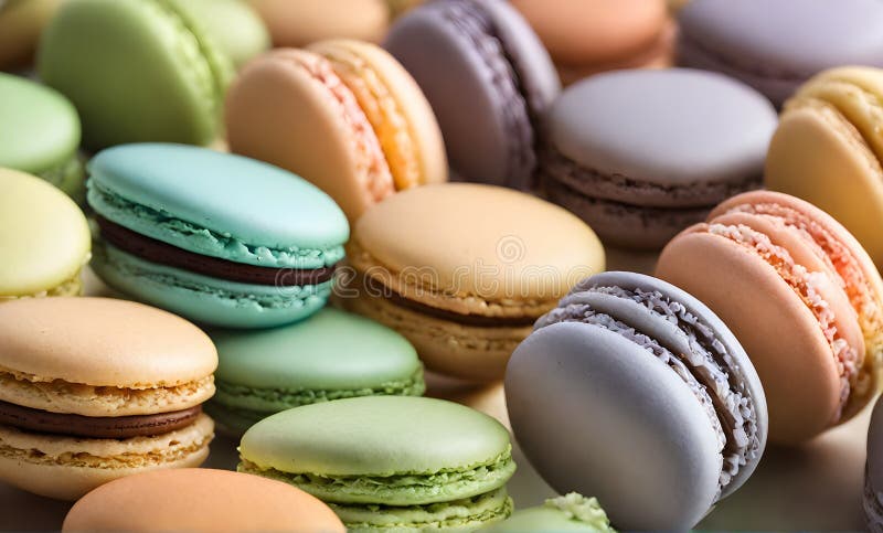 Assorted Macarons stock illustration. Illustration of filling - 309743758