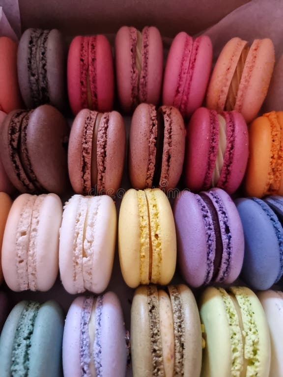 Assorted Macarons, Set of Macarons, Different Colors and Flavors of ...