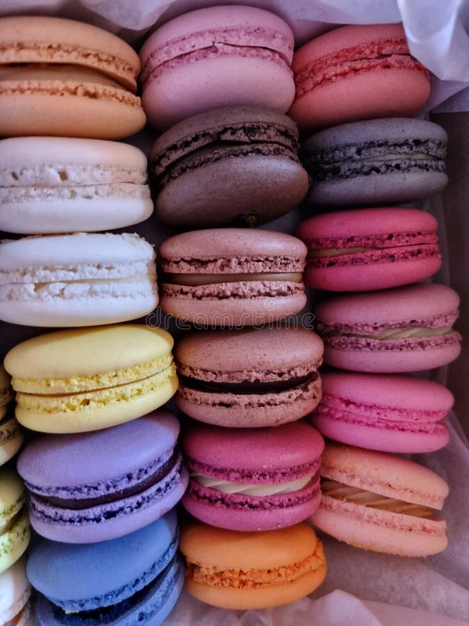 Assorted Macarons Set Different Colors Flavors Stock Photos - Free & Royalty-Free Stock Photos ...