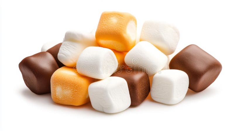 Assorted Marshmallows of Different Colors Stacked Together Stock ...