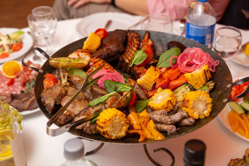 Assorted Meat and Vegetables, Fried in a Wok Stock Photo - Image of ...
