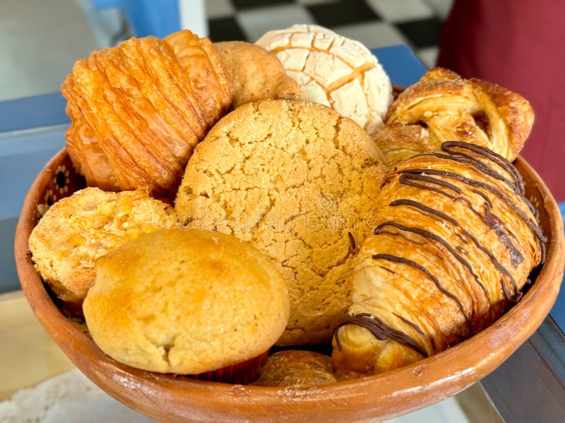 Assorted Mexican Sweet Bread Selection Stock Photo - Image of ...