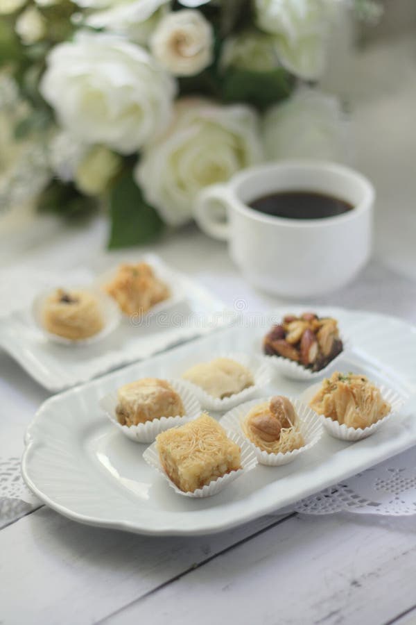 Middle Eastern Sweets stock photo. Image of roses, arabic - 100641442