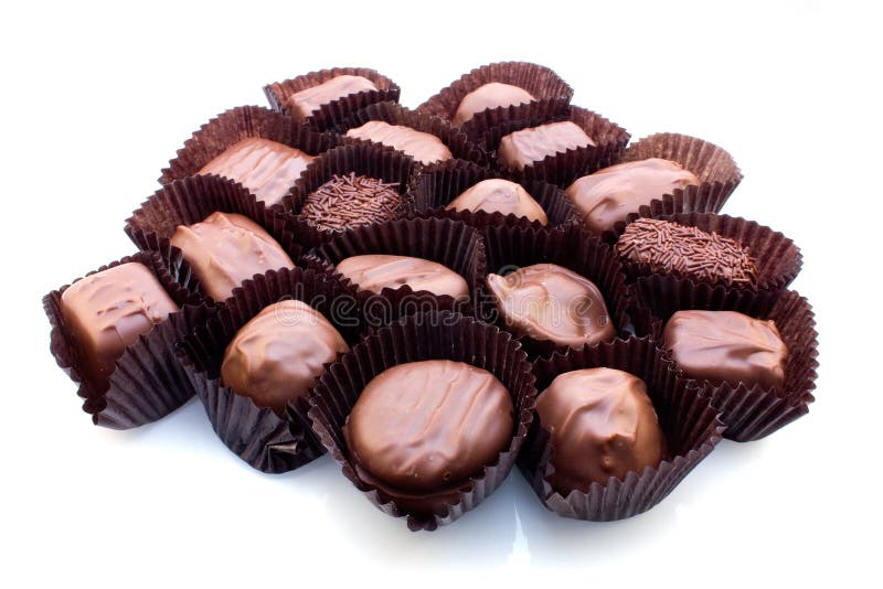 Assorted Milk Round Chocolate Sweets Stock Photo - Image of candy, ball ...