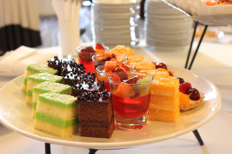 Assorted Mini Cake Delicious and Beautiful. Stock Image - Image of cake ...