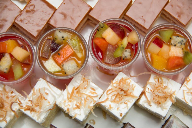 Assorted Mini Cake Delicious and Beautiful. Stock Image - Image of ...