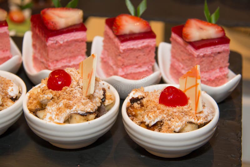 Assorted Mini Cake Delicious and Beautiful. Stock Photo - Image of cake ...