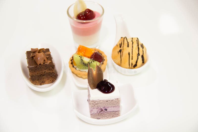 Assorted Mini Cakes Sweet Dessert Stock Photo - Image of variety, cake ...