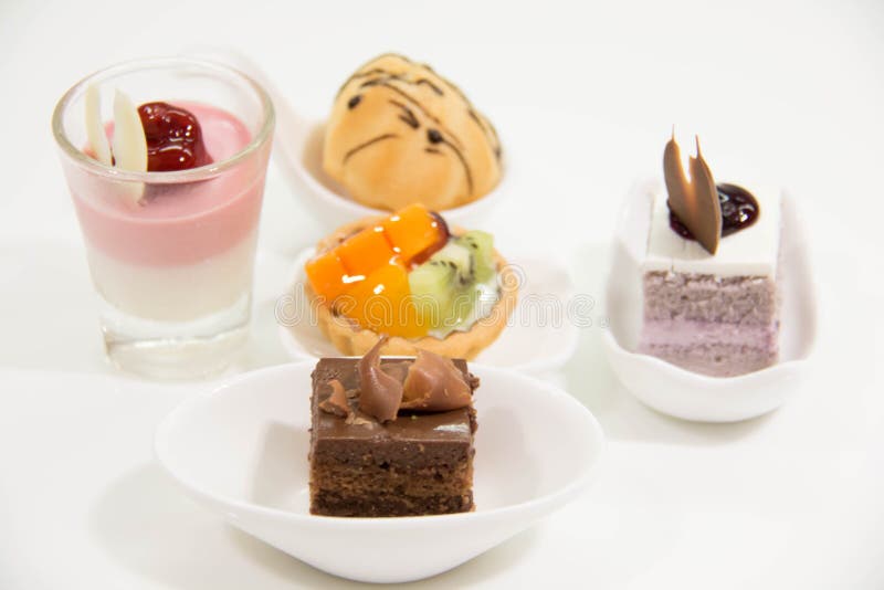 Assorted Mini Cakes Sweet Dessert Stock Image - Image of small, dessert ...